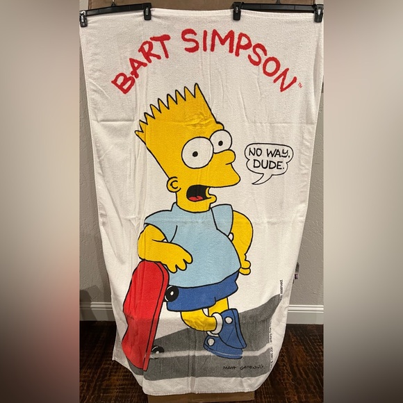 the simpsons | Bath | Bart Simpson Beach Towel | Poshmark